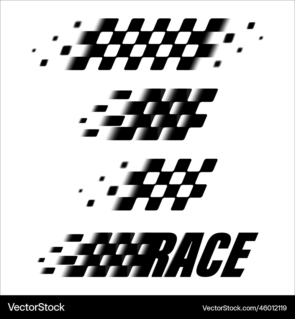 Sport race track lines blur Royalty Free Vector Image
