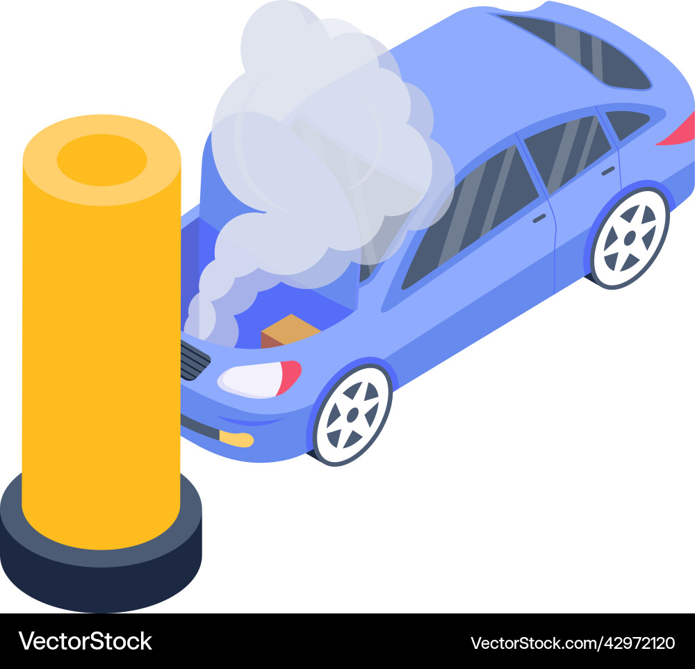 Car accident Royalty Free Vector Image - VectorStock