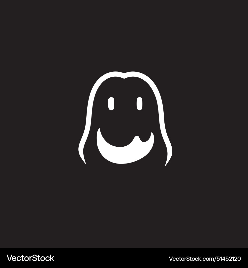 Ghost - black and white isolated icon Royalty Free Vector