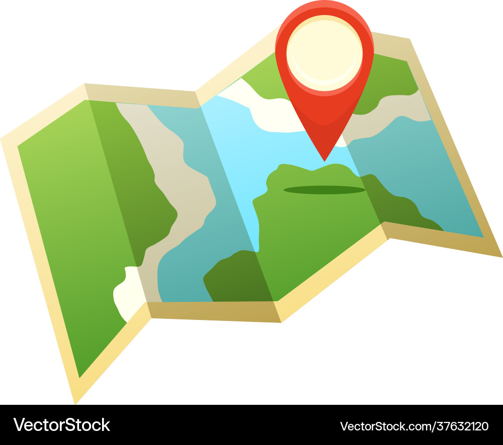 Map flat icon Royalty Free Vector Image - VectorStock