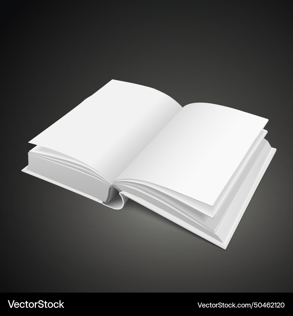 Open blank book (50462120) – Royalty-Free Vector | VectorStock