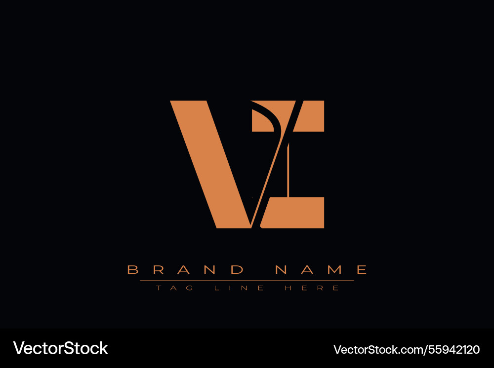 Vi initial letter logo design Royalty Free Vector Image