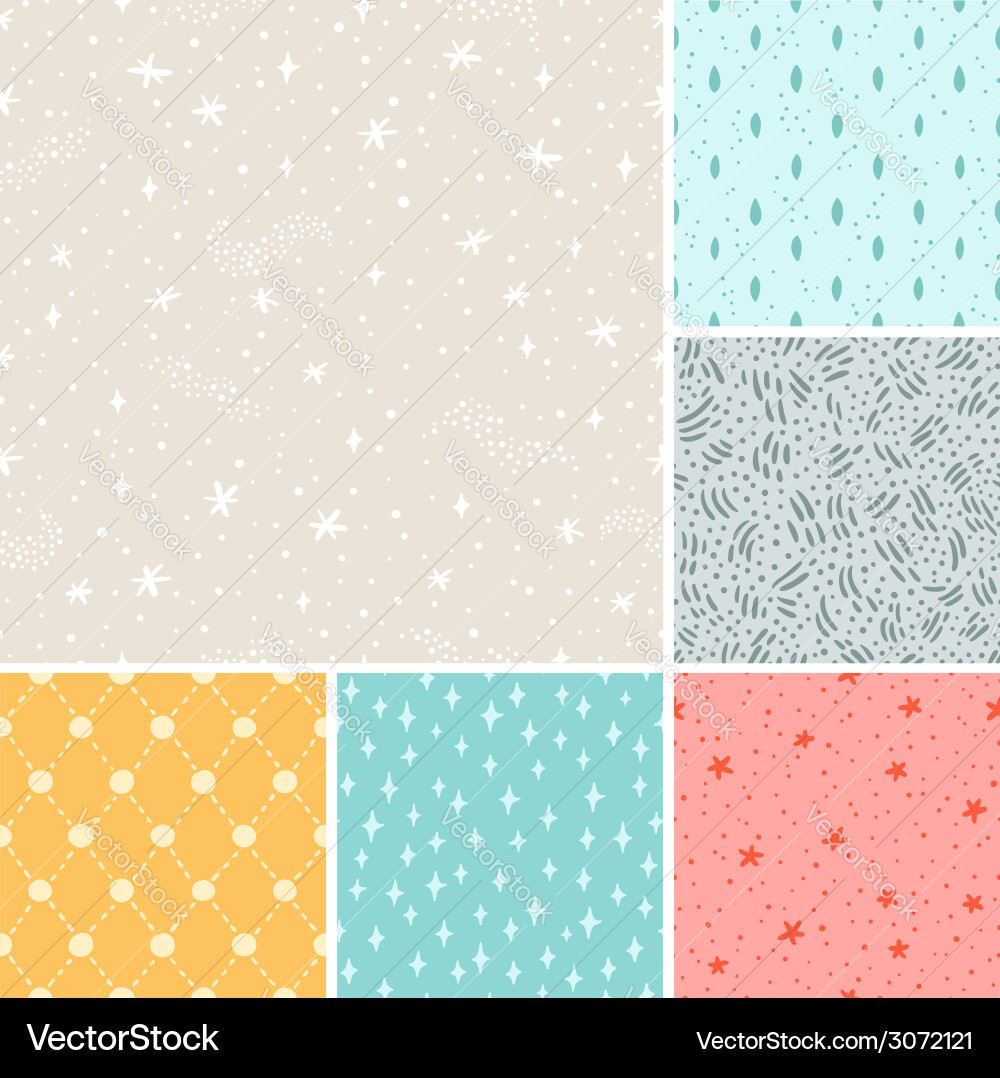 Celestial Stardust Patterns Royalty Free Vector Image