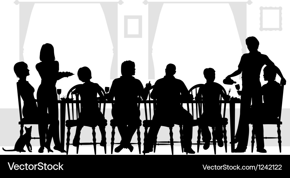 Dinner Gathering Vector Images (over 1,100)