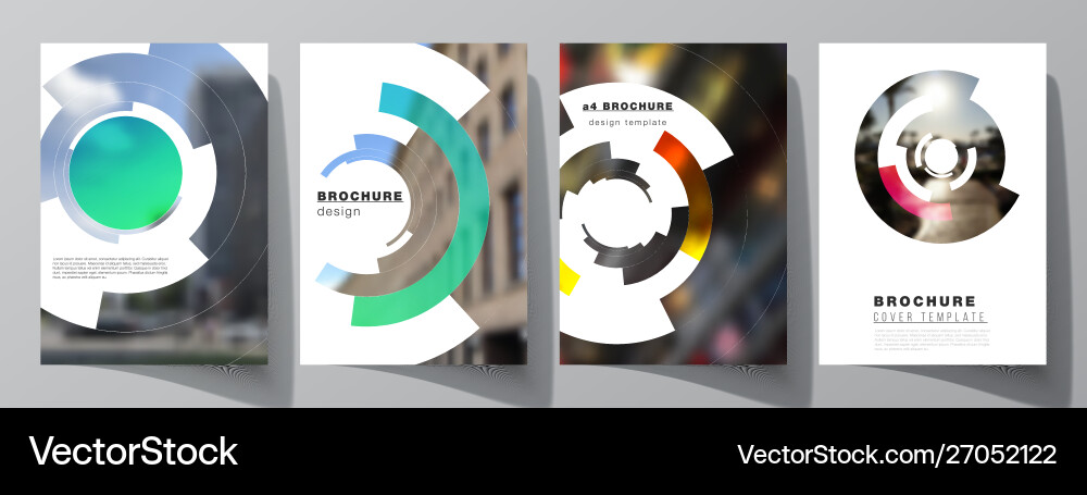 Layout a4 format modern cover Royalty Free Vector Image