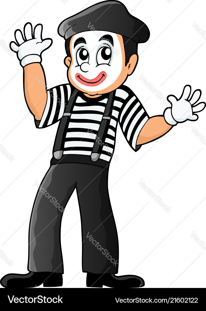 Mime theme image 1 Royalty Free Vector Image - VectorStock