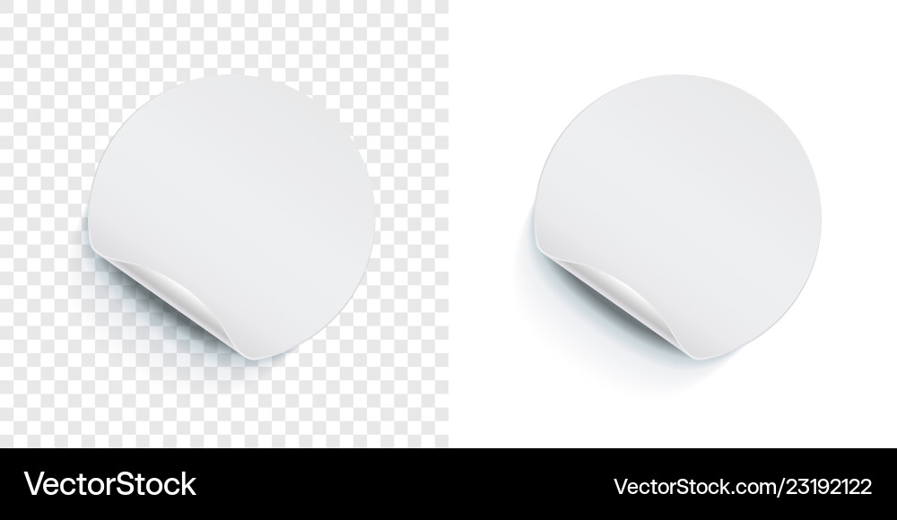 Peel & Fold Sticker Tag Royalty Free Vector Image