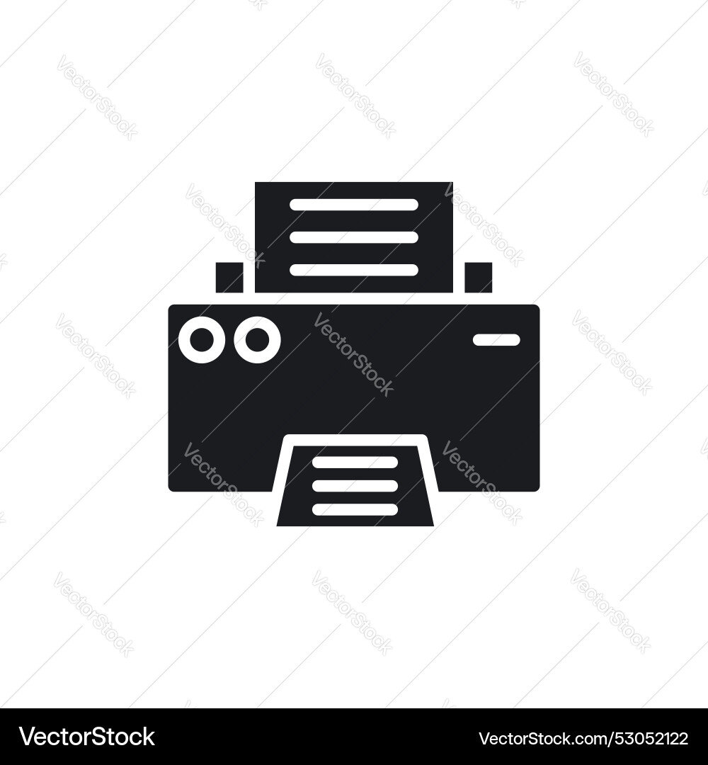 Print icon set simple office printer symbol Vector Image