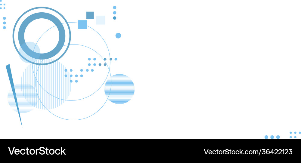 Abstract tech background with simple object Vector Image