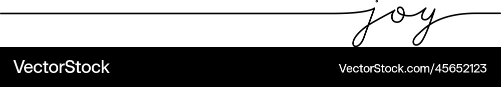 Joyful Line Word Art Royalty Free Vector Image