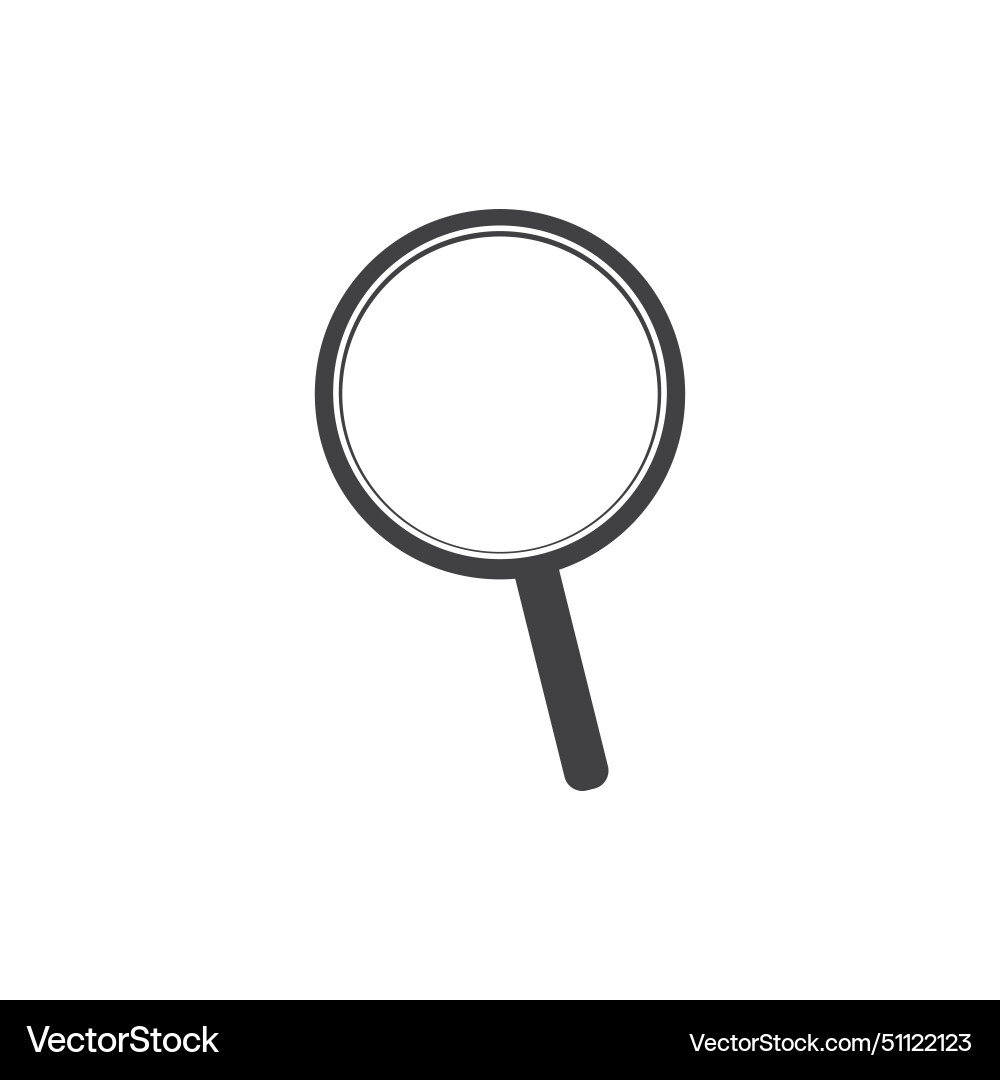Loupe icon flat design Royalty Free Vector Image