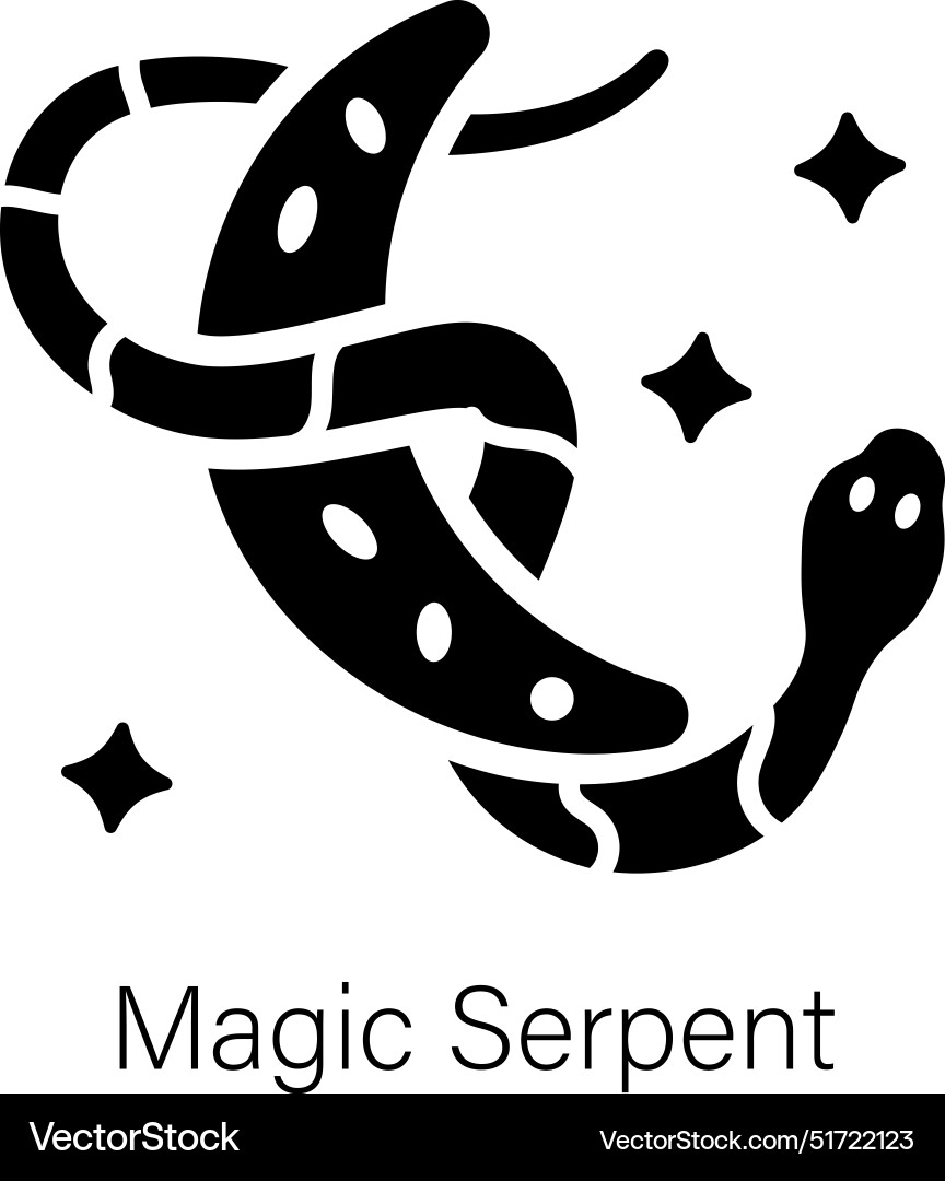 Magic serpent Royalty Free Vector Image - VectorStock