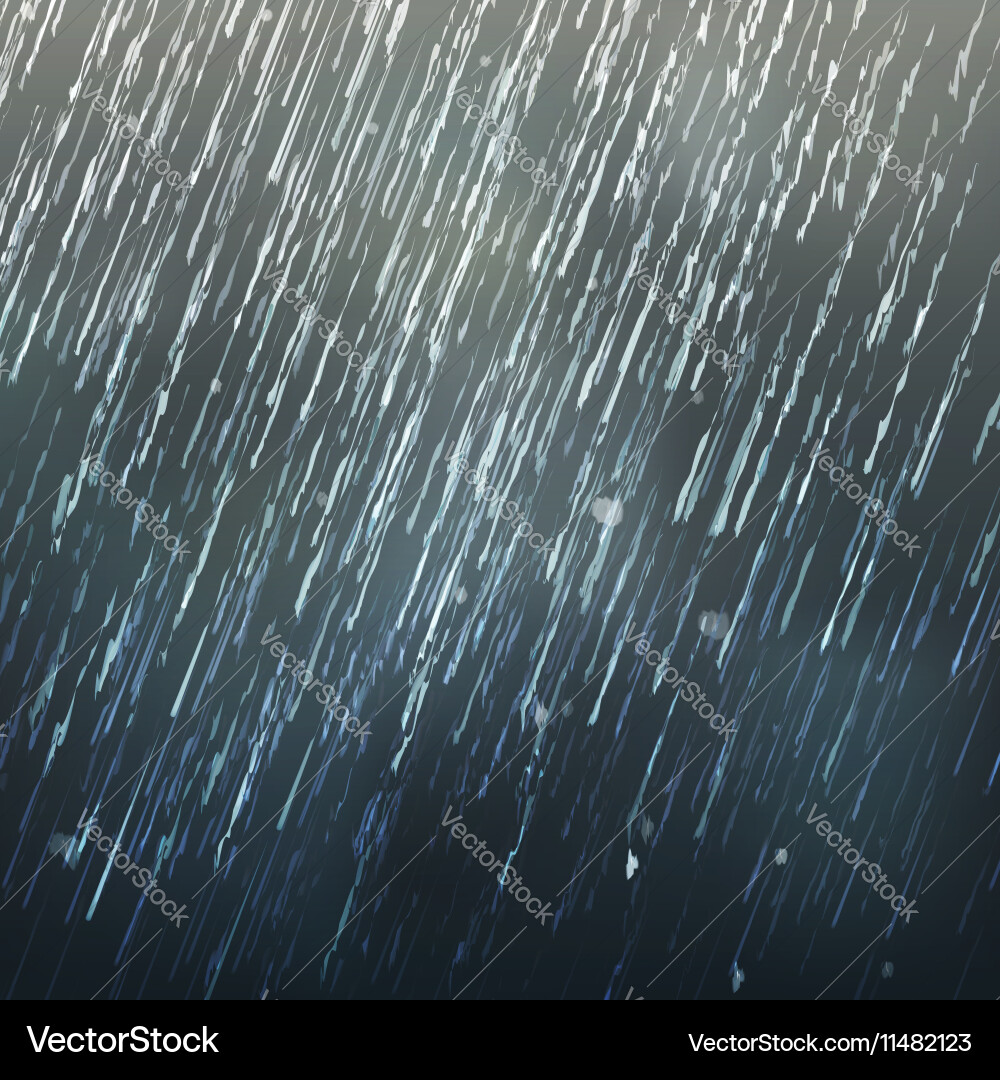 Rain background Royalty Free Vector Image - VectorStock