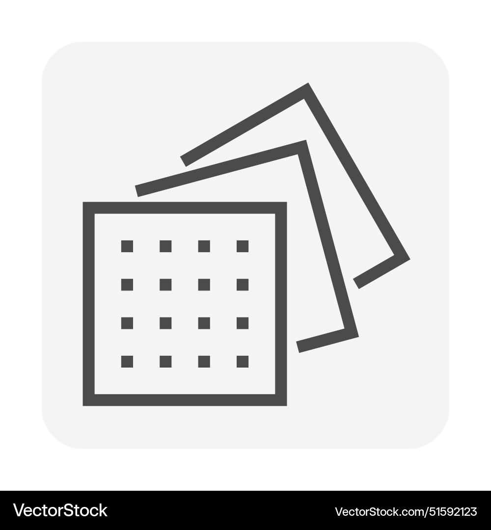 Sample icon thin line and editable stroke Vector Image