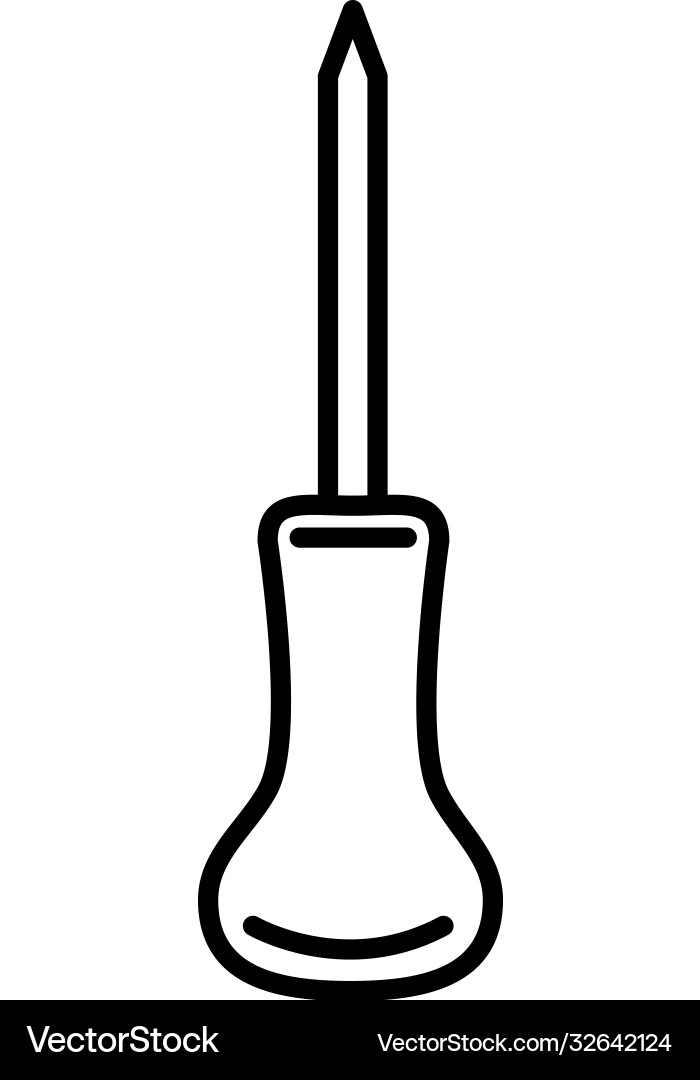 Carpenter tool awl repair maintenance Royalty Free Vector