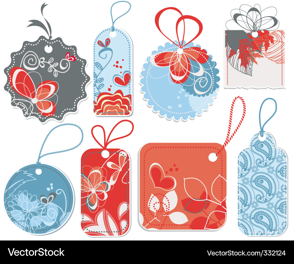 Cute price tags Royalty Free Vector Image - VectorStock