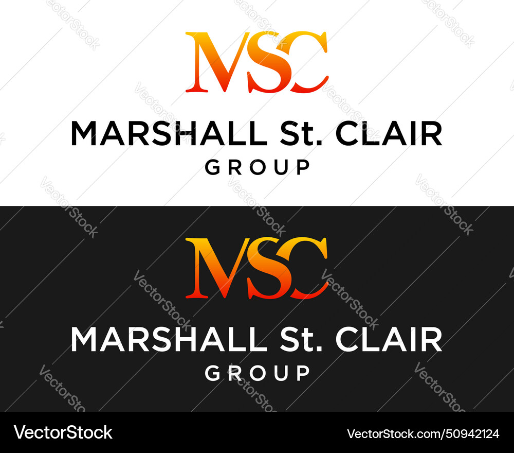 Msc logo Royalty Free Vector Image - VectorStock