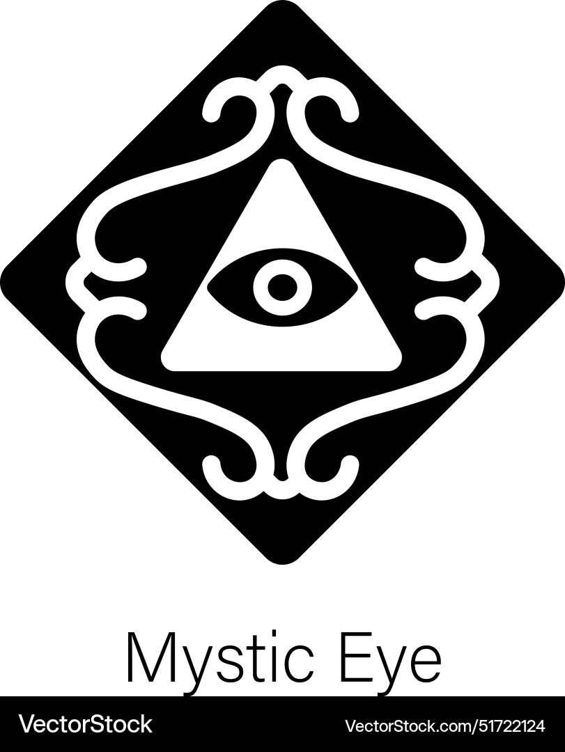 Mystic eye Royalty Free Vector Image - VectorStock
