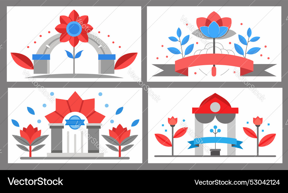 Shop grand opening announcement decorated Vector Image