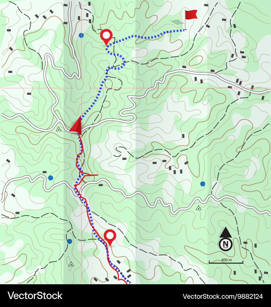 Topographic map Royalty Free Vector Image - VectorStock