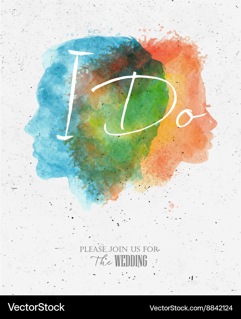 Wedding invitation i do Royalty Free Vector Image