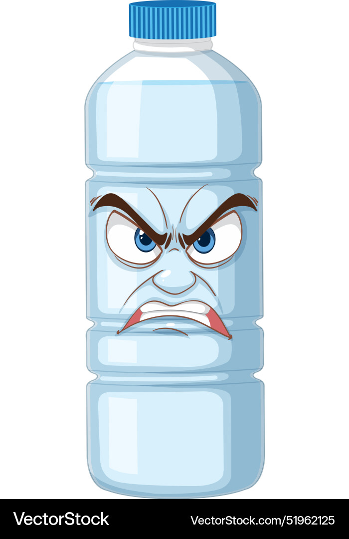 Angry water bottle Vector Images & Graphics for Commercial Use ...
