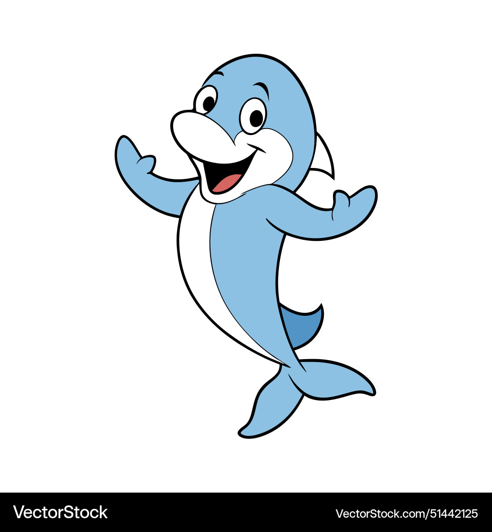 Antarctic toothfish fish dancing icon Royalty Free Vector