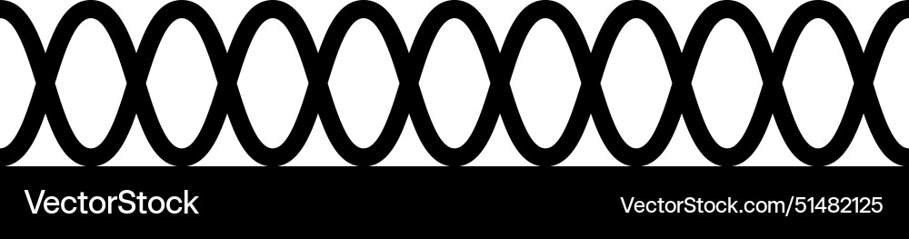 Border frame wavy line divider geometric shape Vector Image