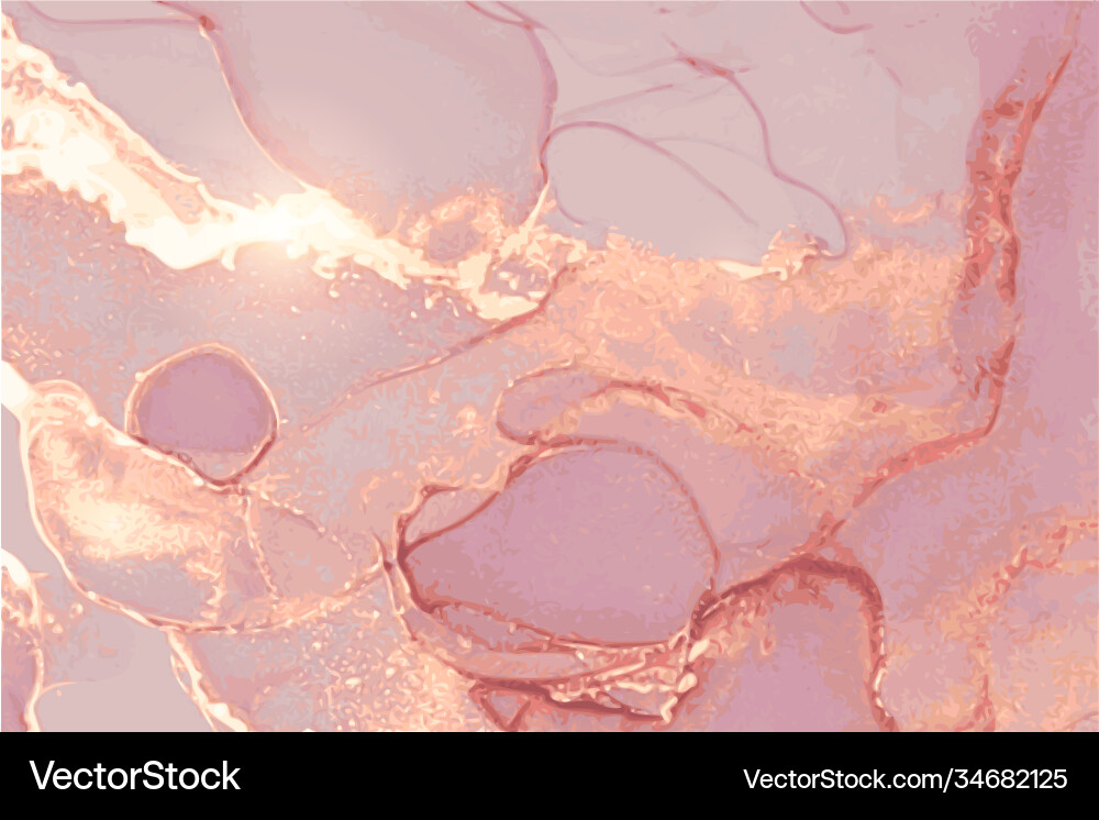 Pink violet and gold stone texture marble Vector Image