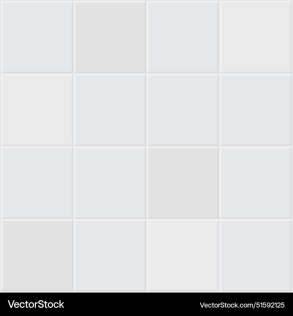 Seamless texture pattern of white gray tile floor Vector Image