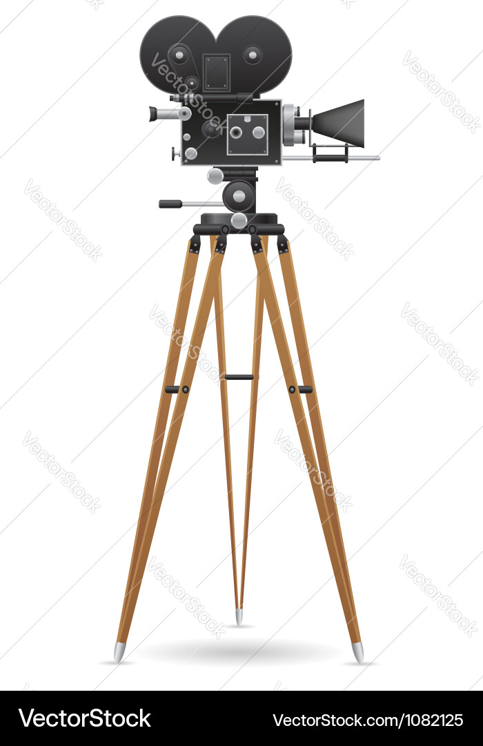 Vintage Movie Camera – Royalty-Free Vector | VectorStock