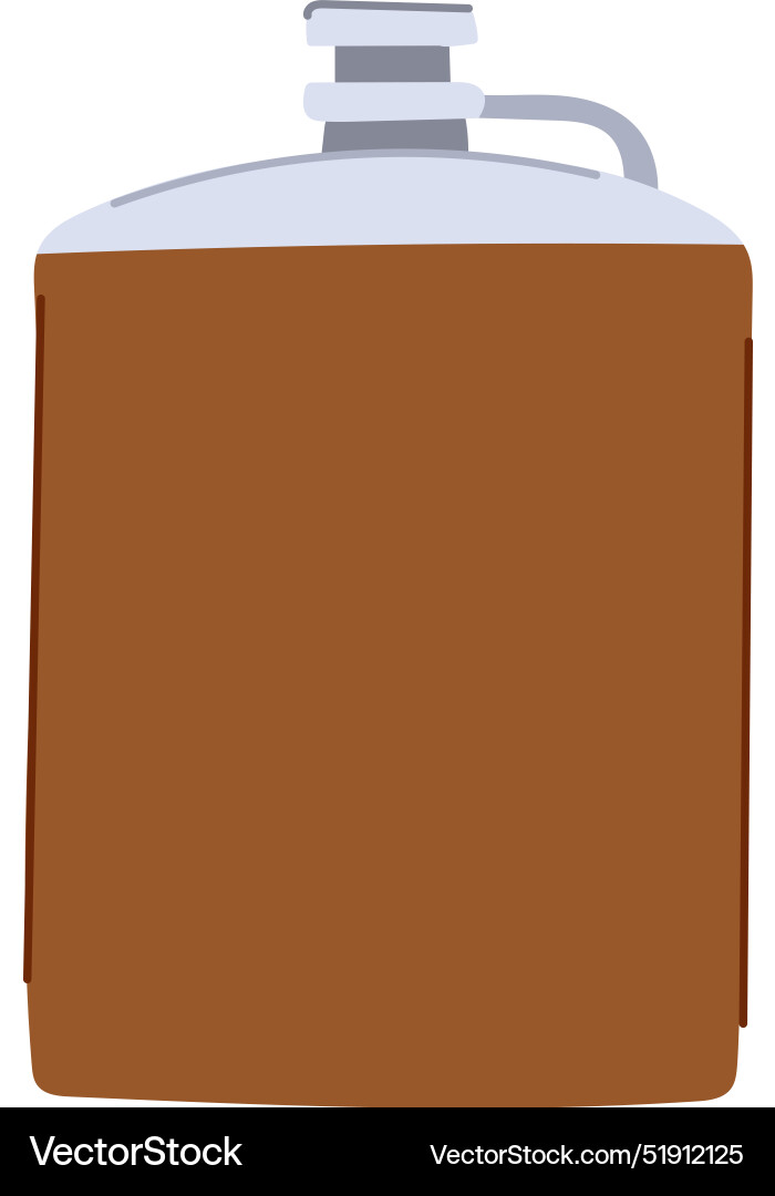 Vodka flask alcohol cartoon Royalty Free Vector Image