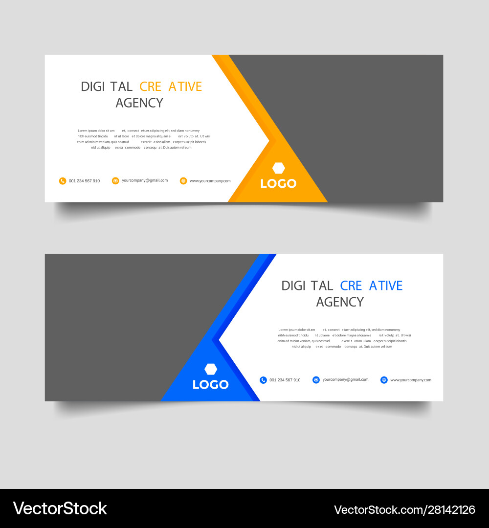 Creative business facebook cover template Vector Image Creative business facebook cover template Vector Image