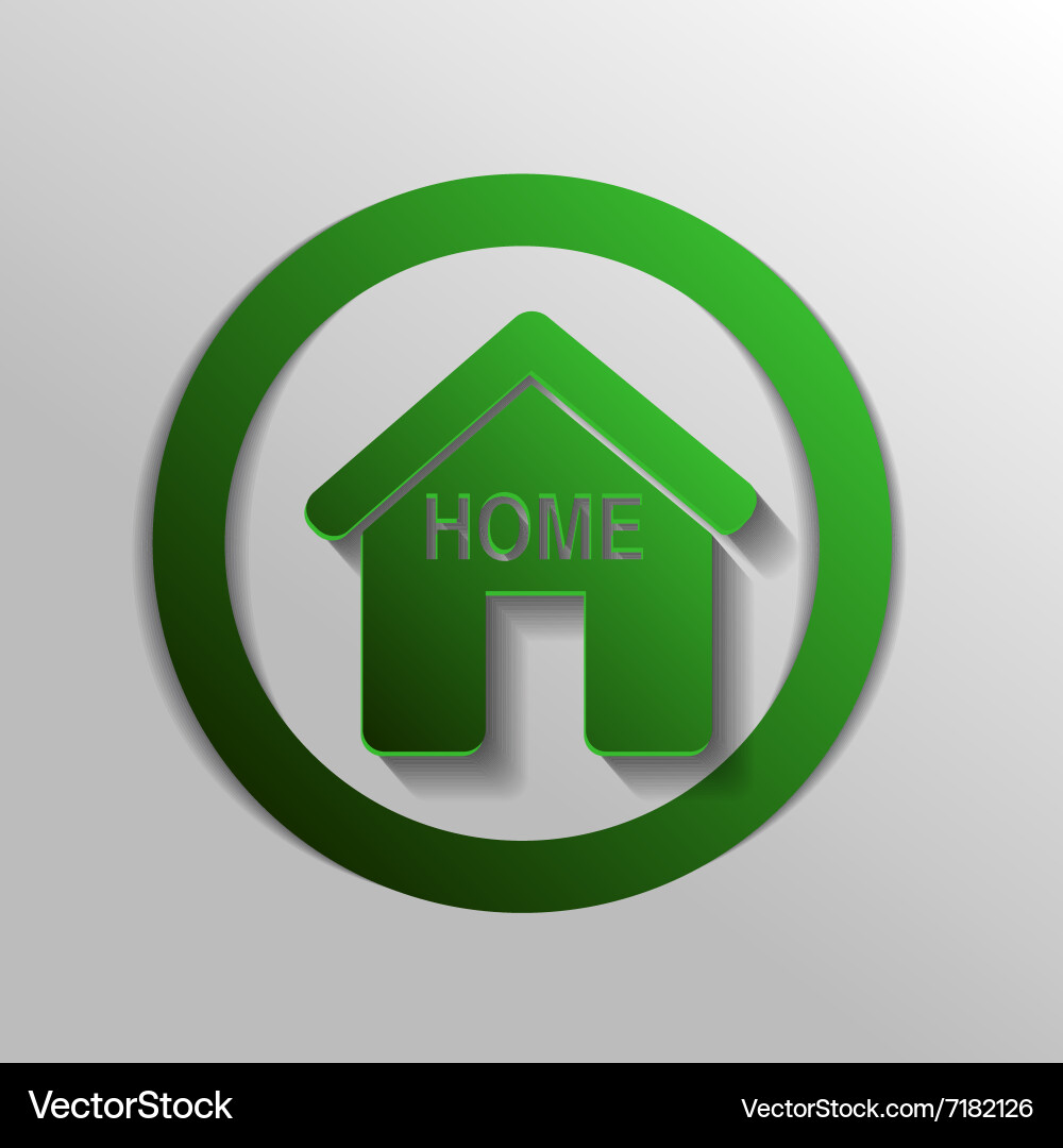 House icon home sign Royalty Free Vector Image