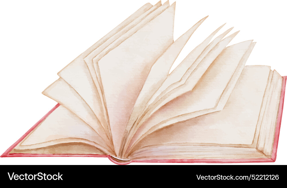 Open book hand drawn literature for reading Vector Image
