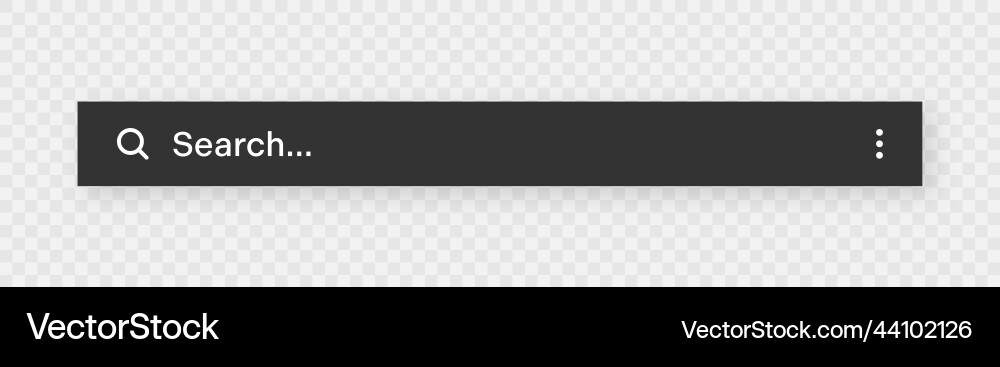 Search bar template internet browser engine Vector Image