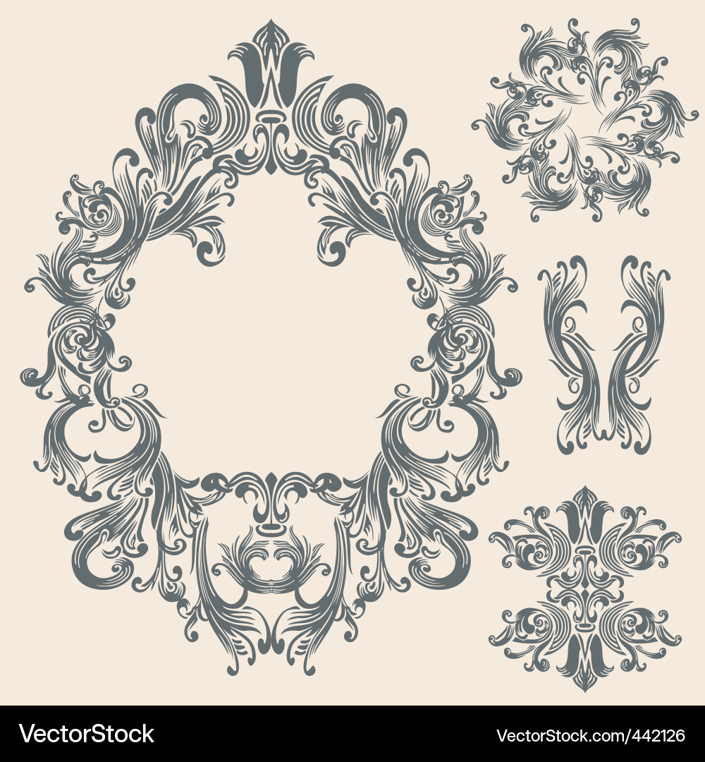 Victorian Frame Vector