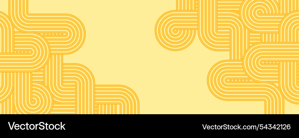 Yellow Ramen Noodle Pattern Royalty Free Vector Image