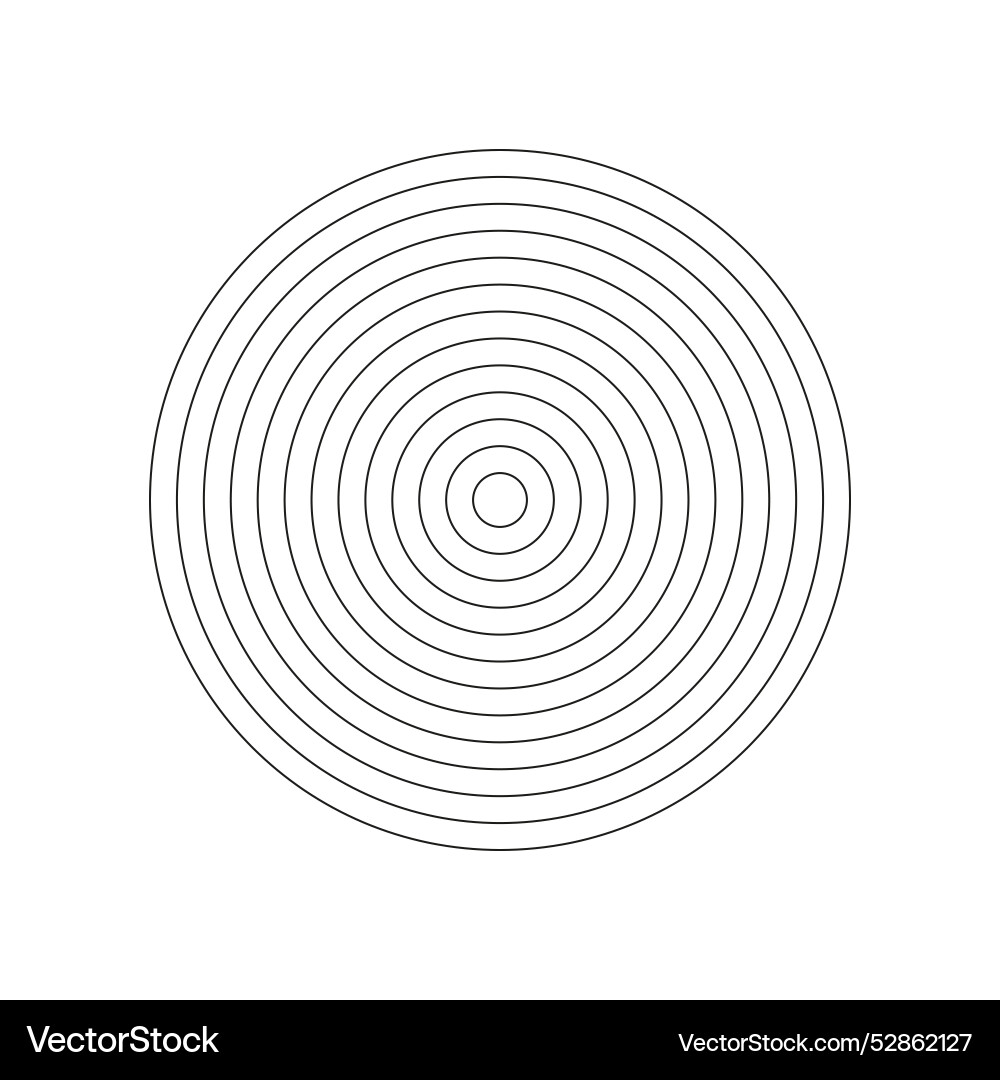 Polar grid circle diagram divided on segments Vector Image