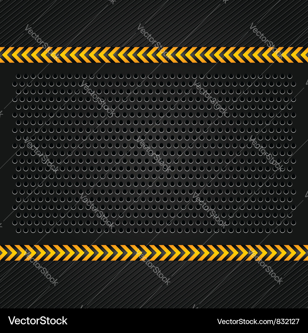 Punched metal surface background Royalty Free Vector Image