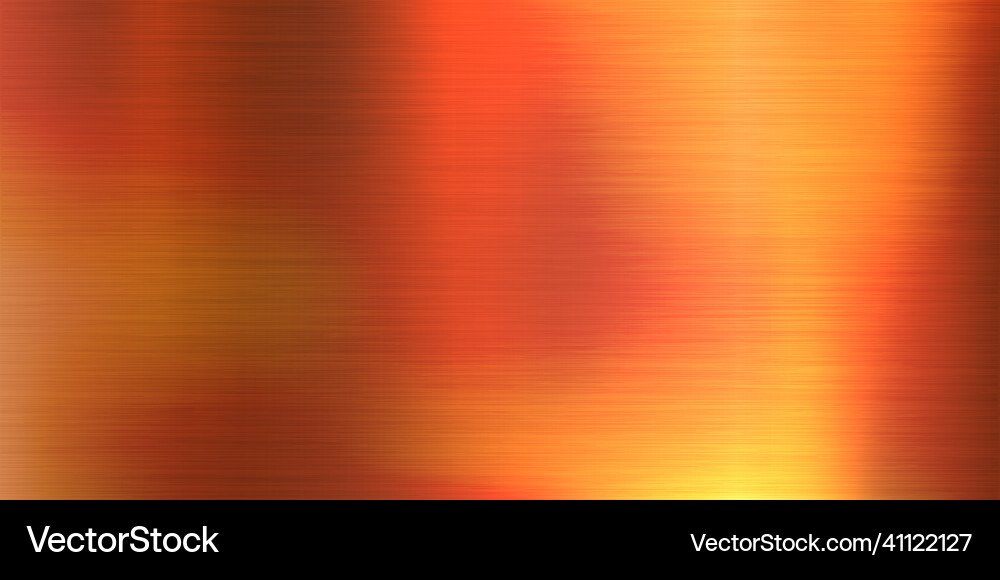 Realistic copper texture brushed stainless steel Vector Image