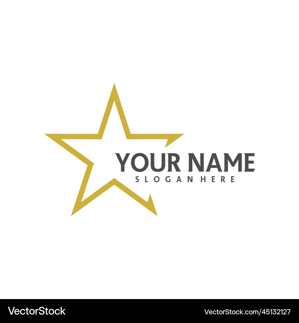 Star logo template design Royalty Free Vector Image