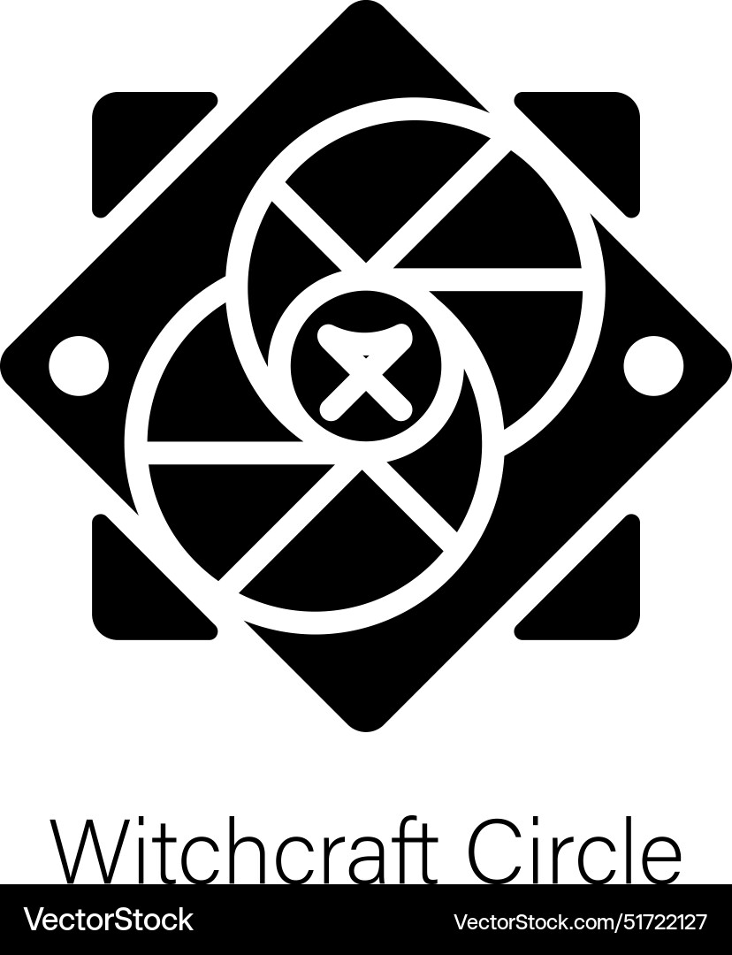 Witchcraft circle Royalty Free Vector Image - VectorStock