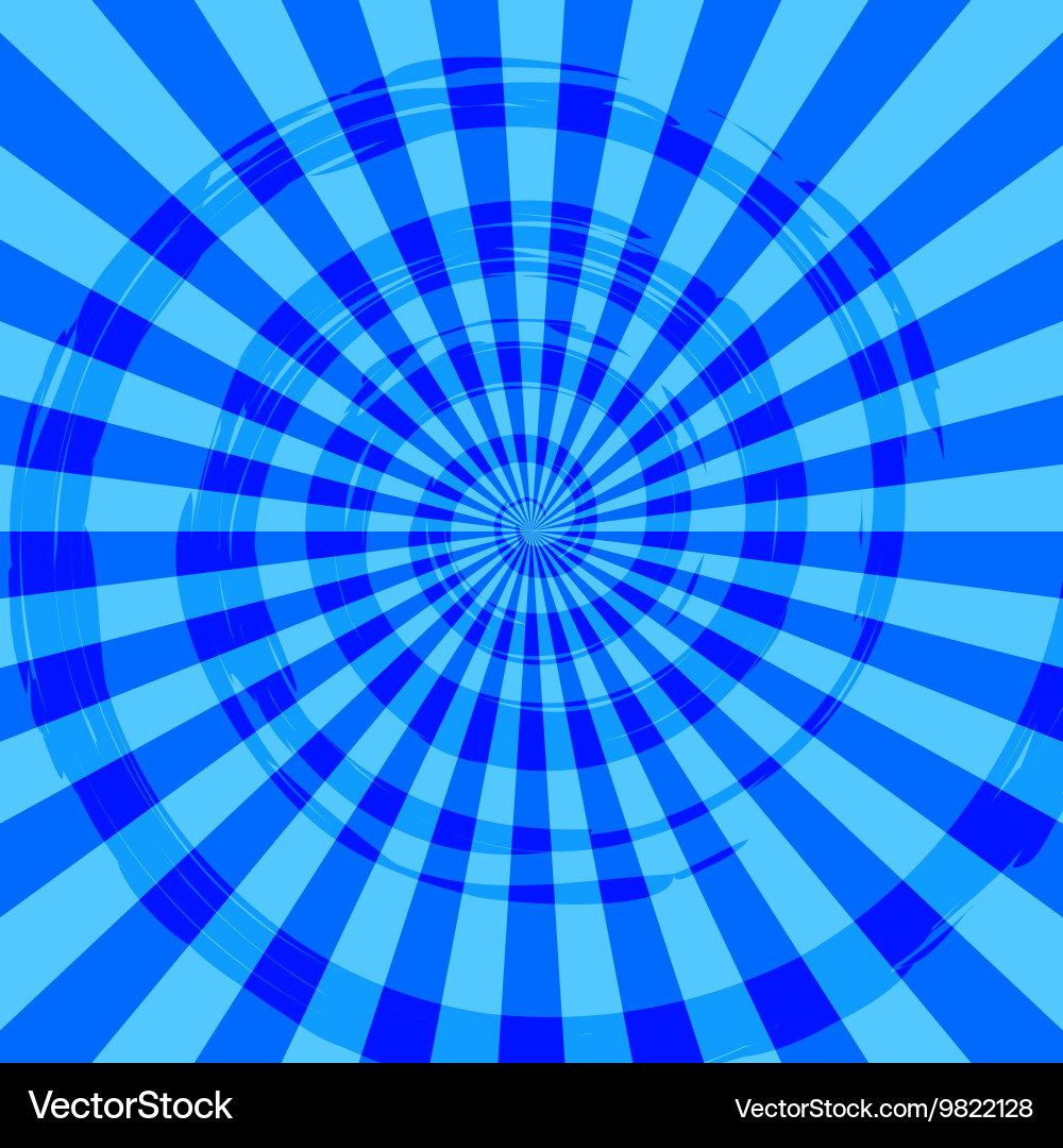 Abstrakte Burst Ray Hintergrund blau Lizenzfreier Vektor