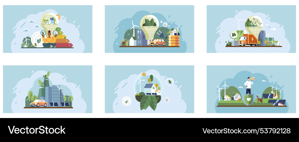 Environmental conservation and sustainable Vector Image