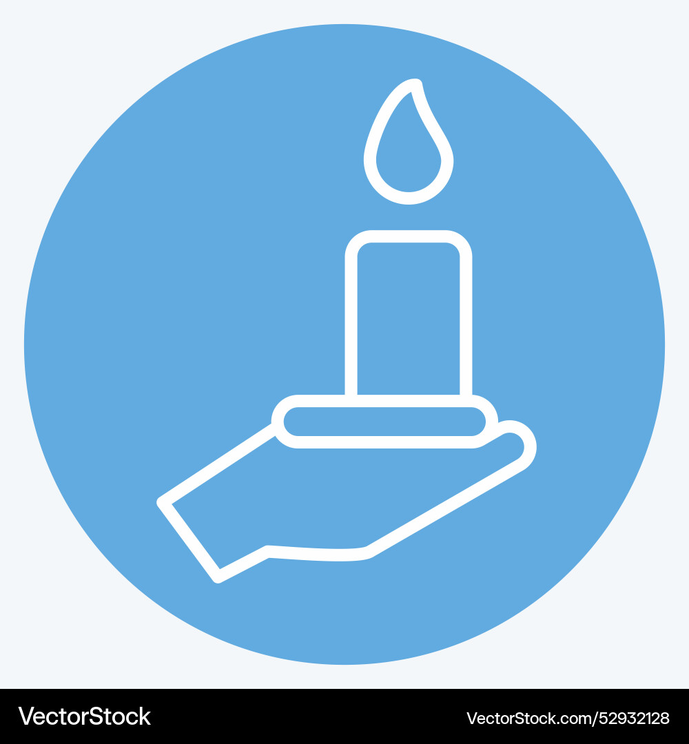 Icon bereavement related to seath symbol blue Vector Image