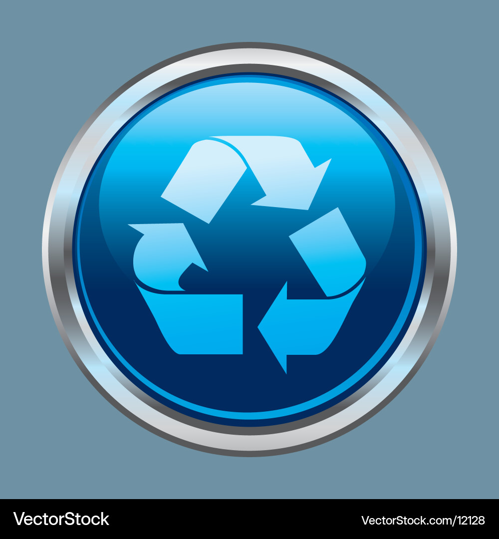 Recycle button icon Royalty Free Vector Image - VectorStock