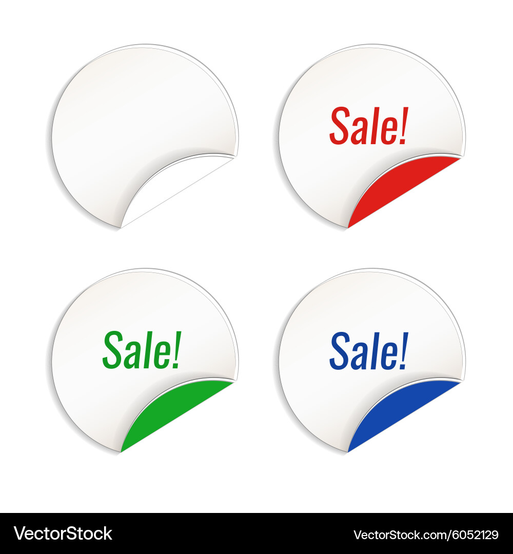 Blank template label – Royalty-Free Vector | VectorStock