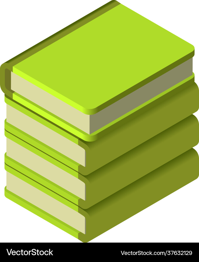 Books stack Royalty Free Vector Image - VectorStock