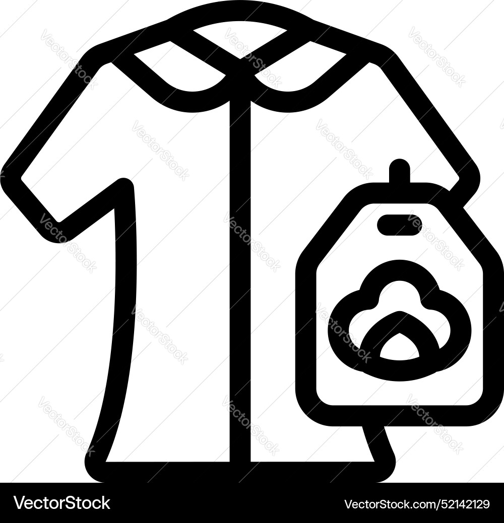 Clothing label showing washing instructions Vector Image